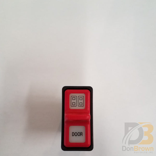 08-011-014 ON / OFF / ON SWITCH, Momentary, RED, PADDLE, SCHOOL BUS Do ...