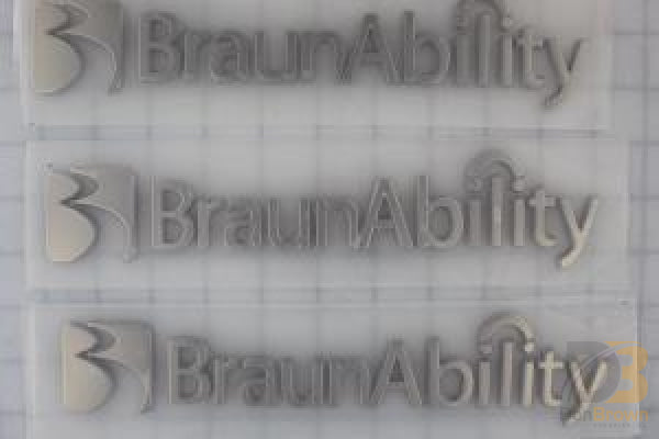 507954KS BRAUNABILITY LOGO CHROME BADGE 3 PACK KIT SHIPOUT | Don Brown ...