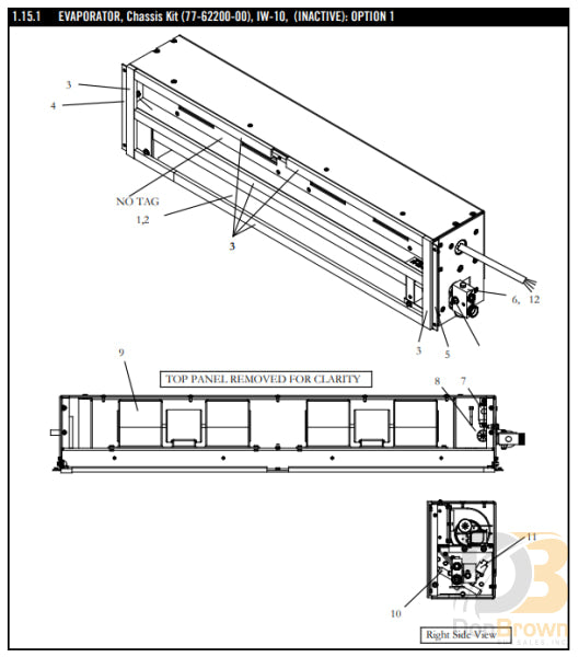 COIL ASY, EVAPORATOR, IW-10 08-62076-00 | Don Brown Bus Parts