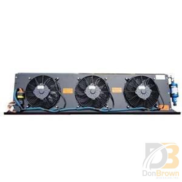 Condenser, SMC3L, (3) 10" Fans, Micro Channel, 12Vdc, Black Screen, St ...