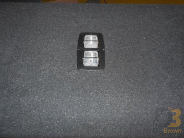 OVERHEAD LUGGAGE RACK, BUS, WITH READING LIGHTS, INCLUDES ALL MOUNTING ...